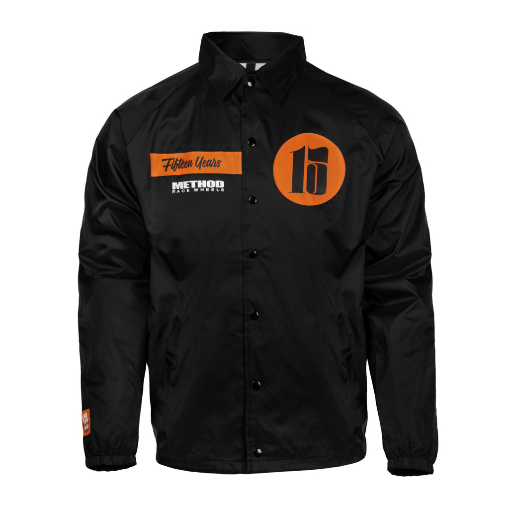 Method 15 Year Coach's Jacket | Black – AP-O2908 – Method Race Wheels