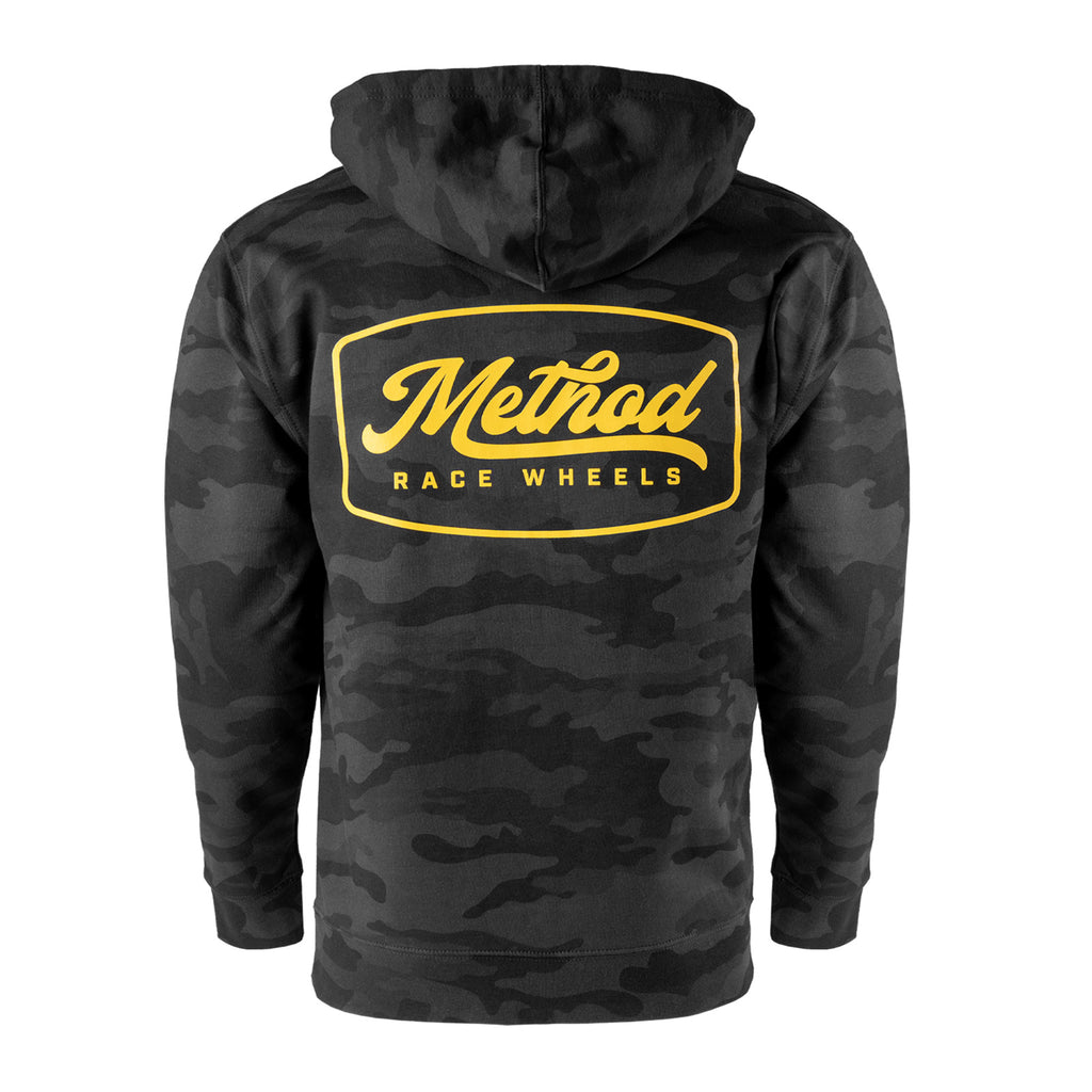 Method Camo Script Badge Pullover Hoodie| Black Camo – AP-O2308 ...