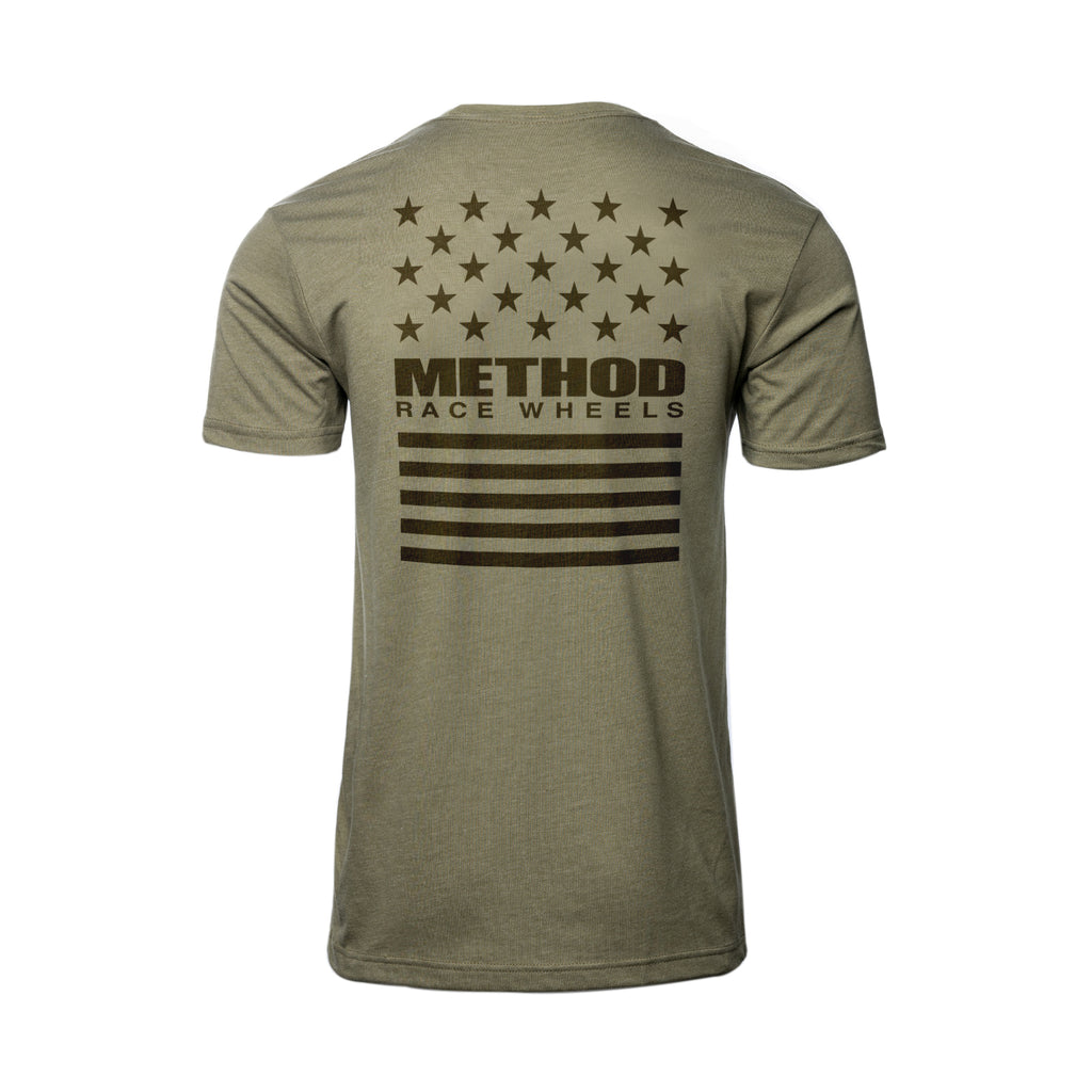 Method Stars & Bars Tee | Military Green – AP-T5808 – Method Race Wheels