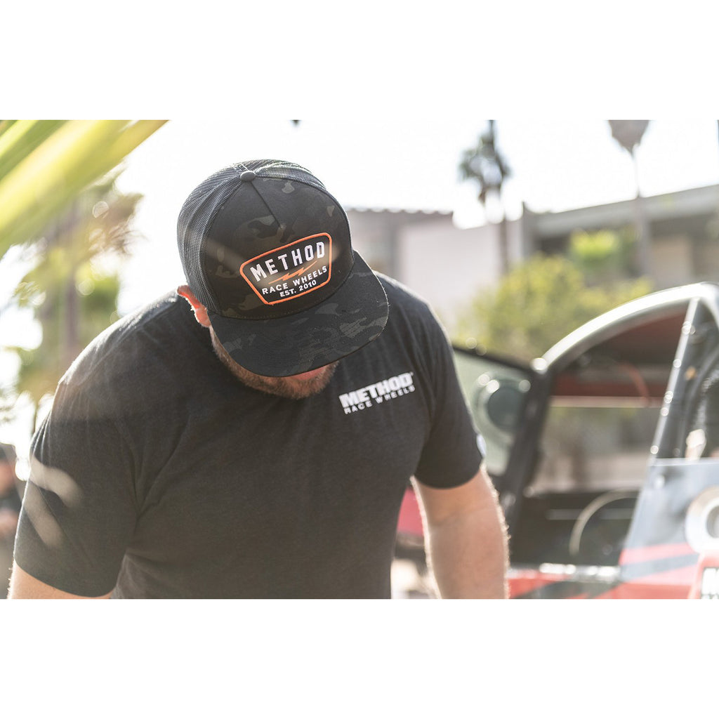 Method Bolt Patch Trucker Hat | Snapback | Dark Camo - Black – AP-H0023 ...