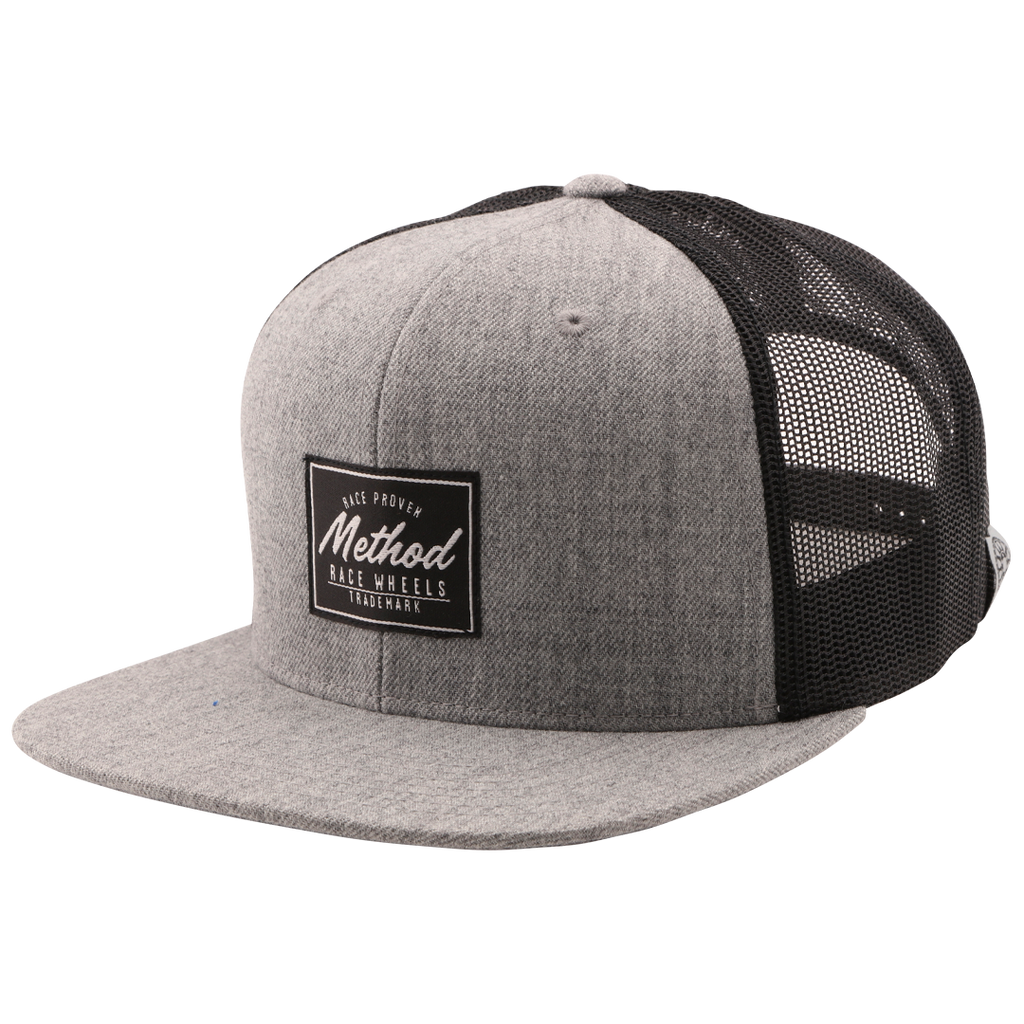 Method Race Proven Trucker Hat | Snapback | Heather Grey - Black ...