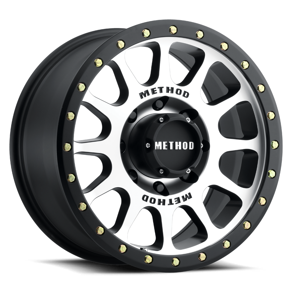 305 | NV | Machined - Matte Black Lip – MR30568012300 – Method Race Wheels